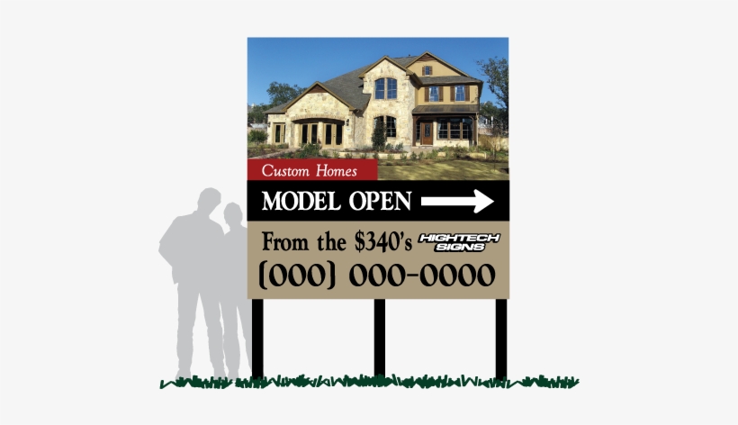 Model Home Community Sign - Hightech Signs PNG Image | Transparent PNG ...