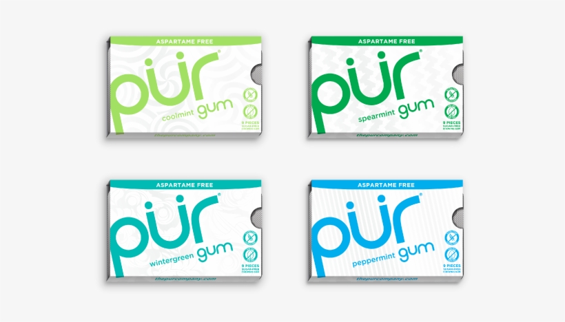 4 Gum Pack Variety , , Pur Gum, Pur Gum, - Pur Sugar-free Gum Chocolate ...