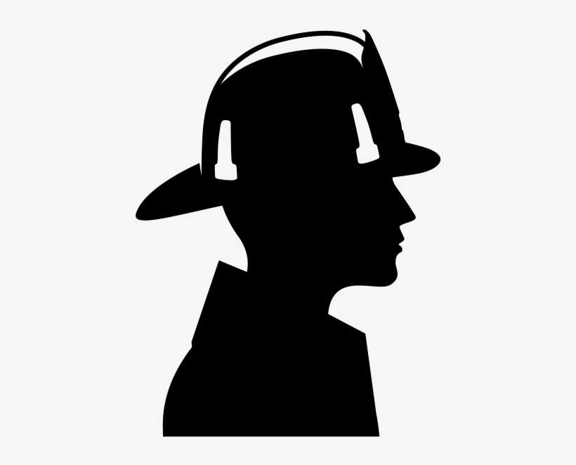 Firefighter Rubber Stamp - Fire Fighter Png Black And White PNG Image ...