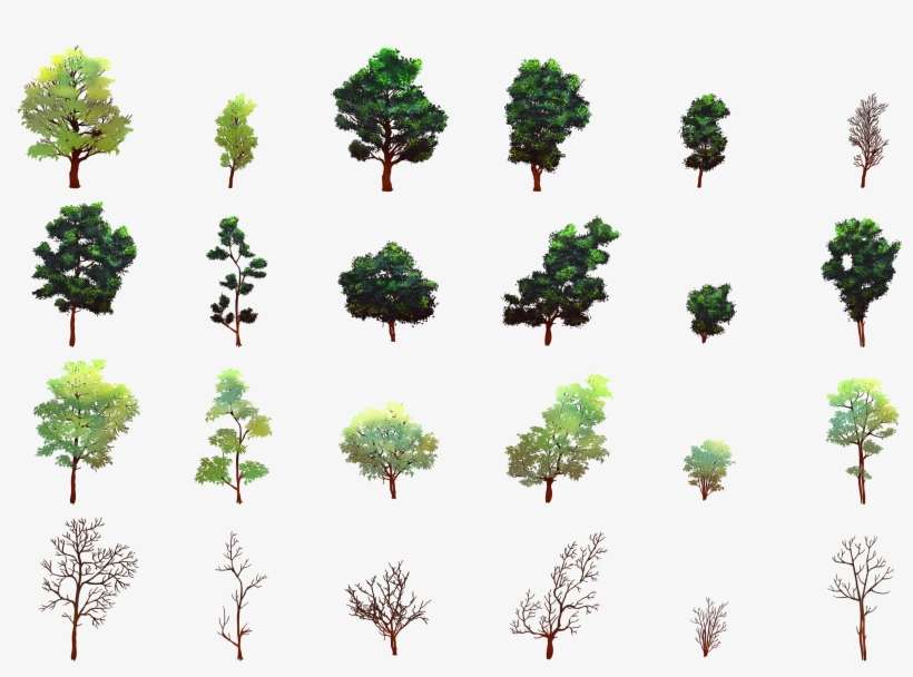 Download Trees - 2d Trees | Transparent PNG Download | SeekPNG