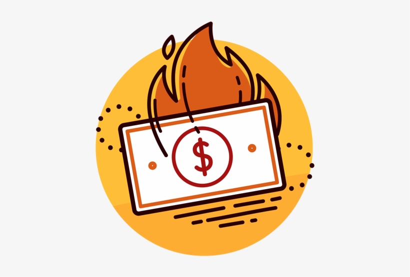 Dollar Bill Burning Icon Transparent Png - United States Dollar PNG ...