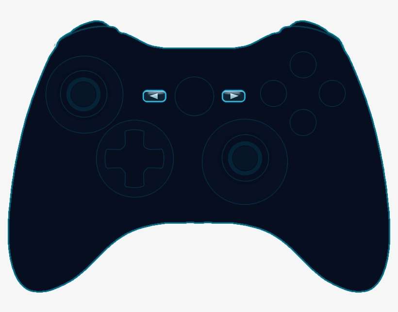 Xbox360 Controller Back Start - Game Controller PNG Image | Transparent ...