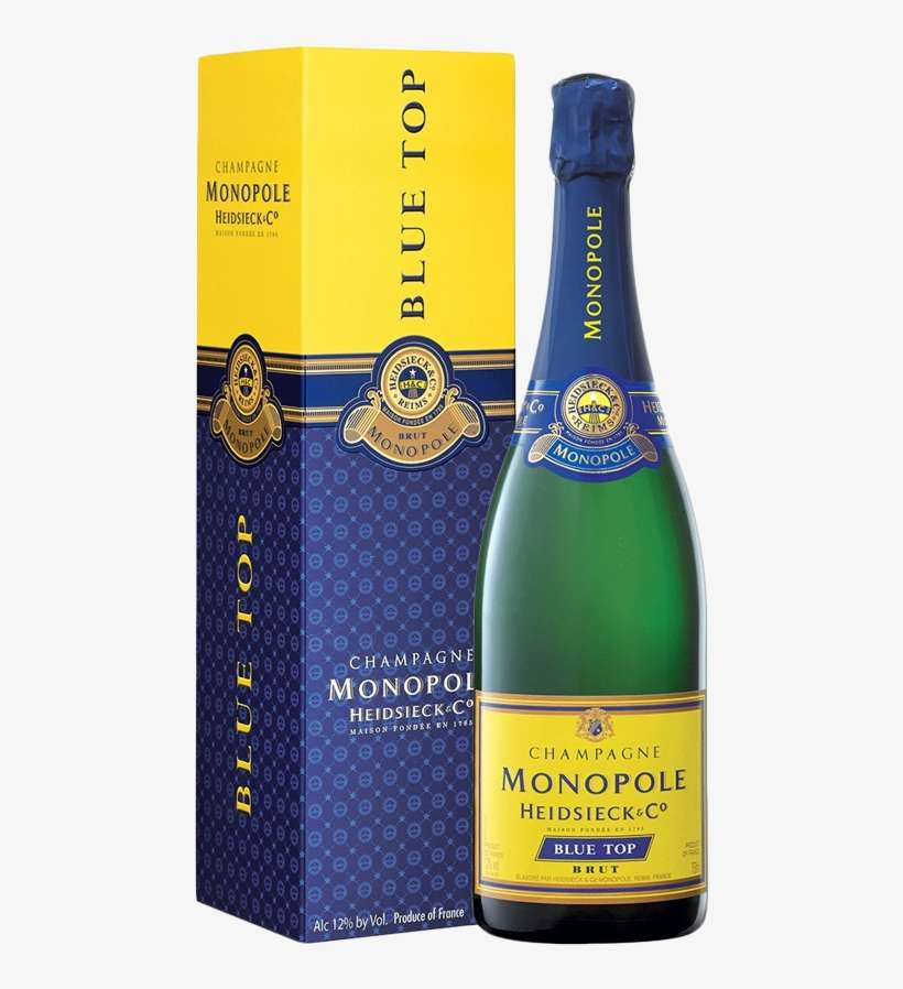 Heidsieck & Co Monopole Blue Top Brut Nv Giftbox - Blue Top Champagne ...