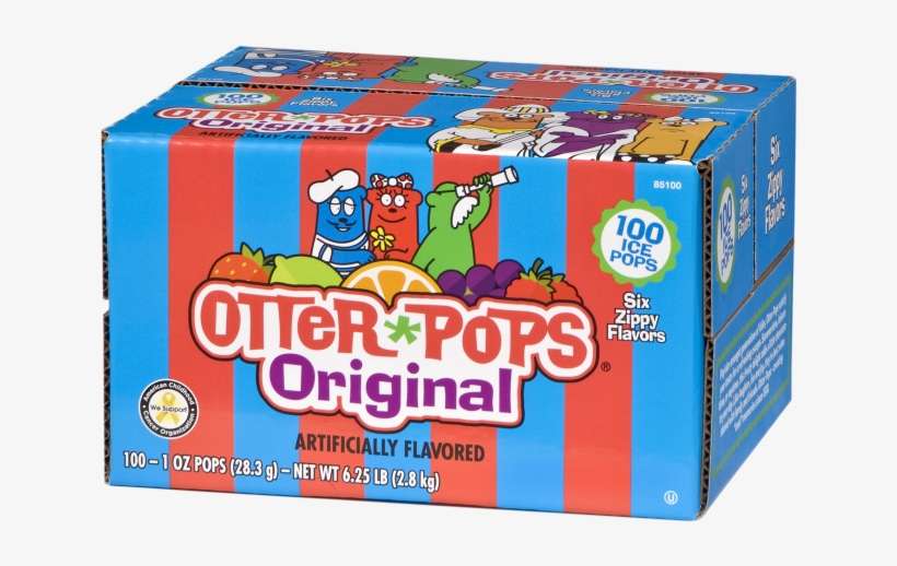 100 Ct/1 Oz Original Ice Pops - Otter Pops Assorted Ice Bars - 100 ...