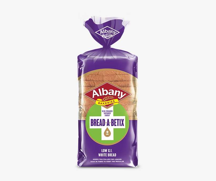 Bread A Betix Low Gi White Bread - Albany Low Gi Bread PNG Image ...