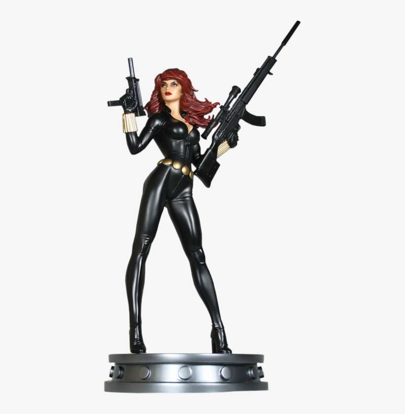 Black Widow Variant Polystone Statue - Marvel Black Widow Statue PNG ...