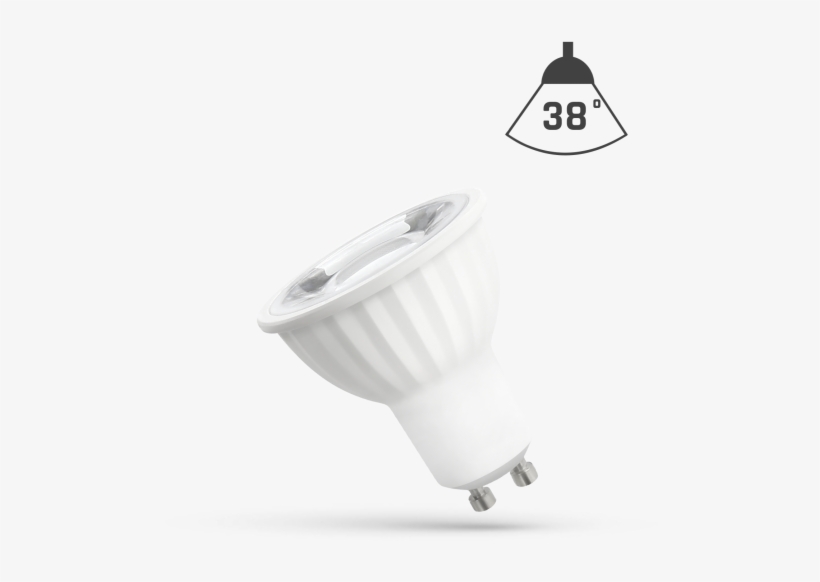6w Led Spotlights 38 Degrees Angle Gu10, Natural White, - Led Lamp PNG ...
