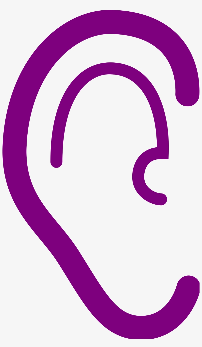 Open - Purple Ear Clipart PNG Image | Transparent PNG Free Download on ...