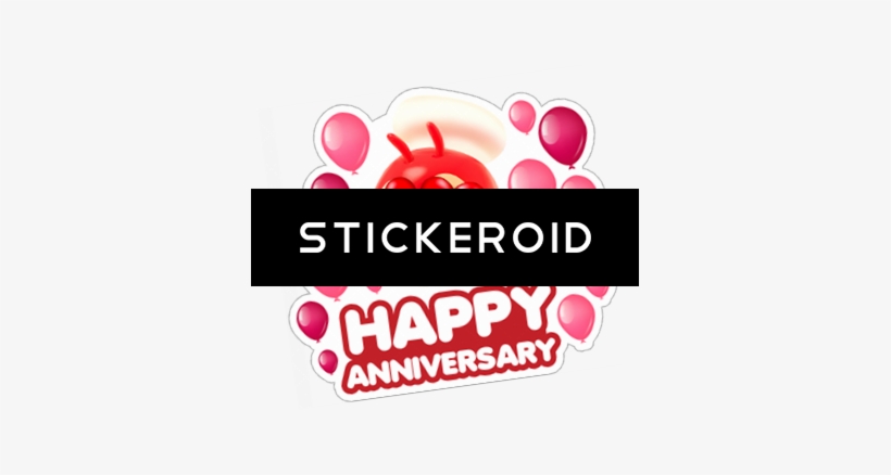 Happy Anniversary - Sticker PNG Image | Transparent PNG Free Download ...