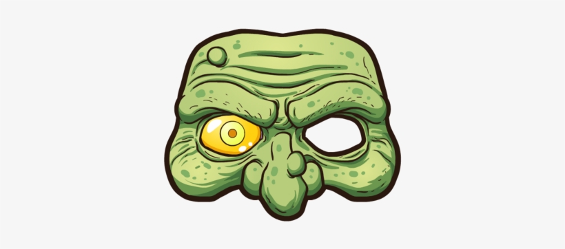 Zombie Mask - Zombie Cartoon Mask Png PNG Image | Transparent PNG Free ...