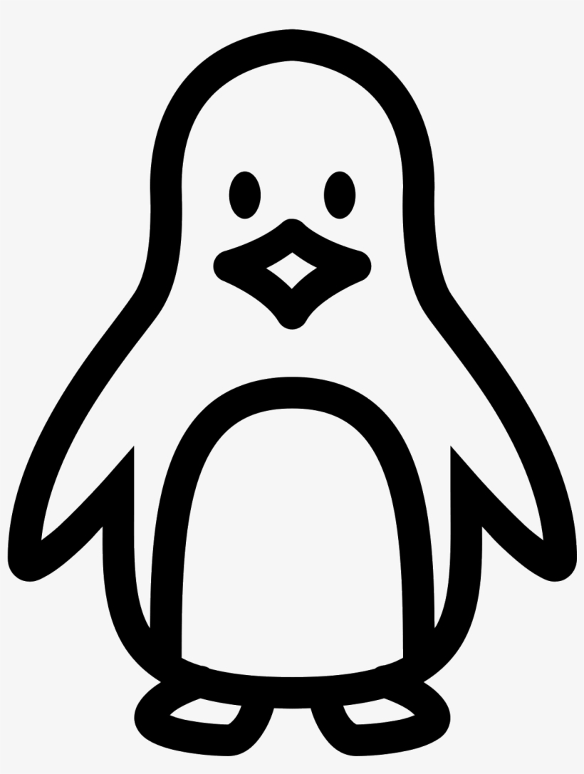 Penguin Icon - Penguin Line Icon PNG Image | Transparent PNG Free ...