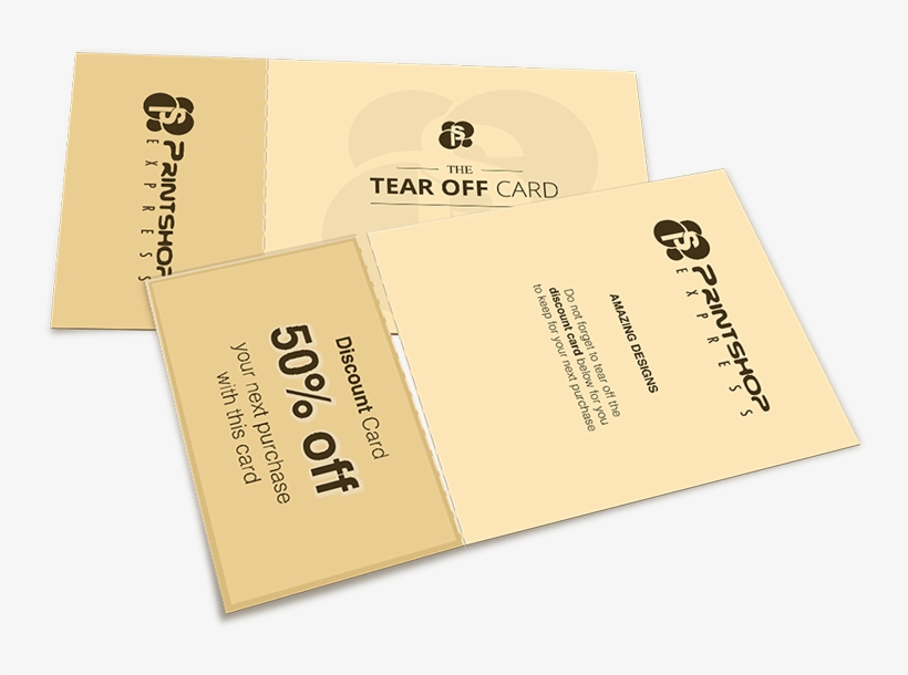 Download Tear Off Cards Design | Transparent PNG Download | SeekPNG