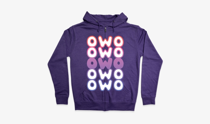 Owo Anime Emoticon Face Zip Hoodie - Hoodie PNG Image | Transparent PNG ...