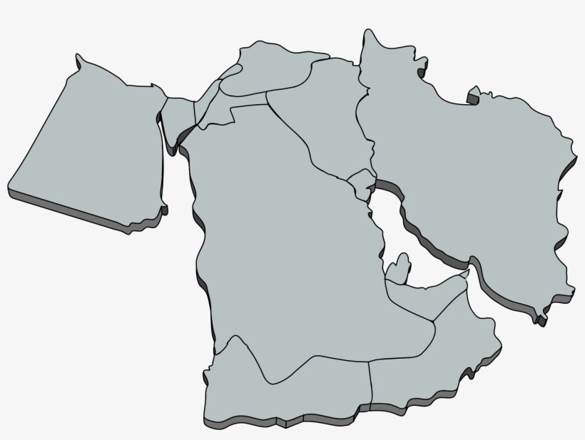 Download This Free Icons Png Design Of 3d Middle East Map - Clip Art ...