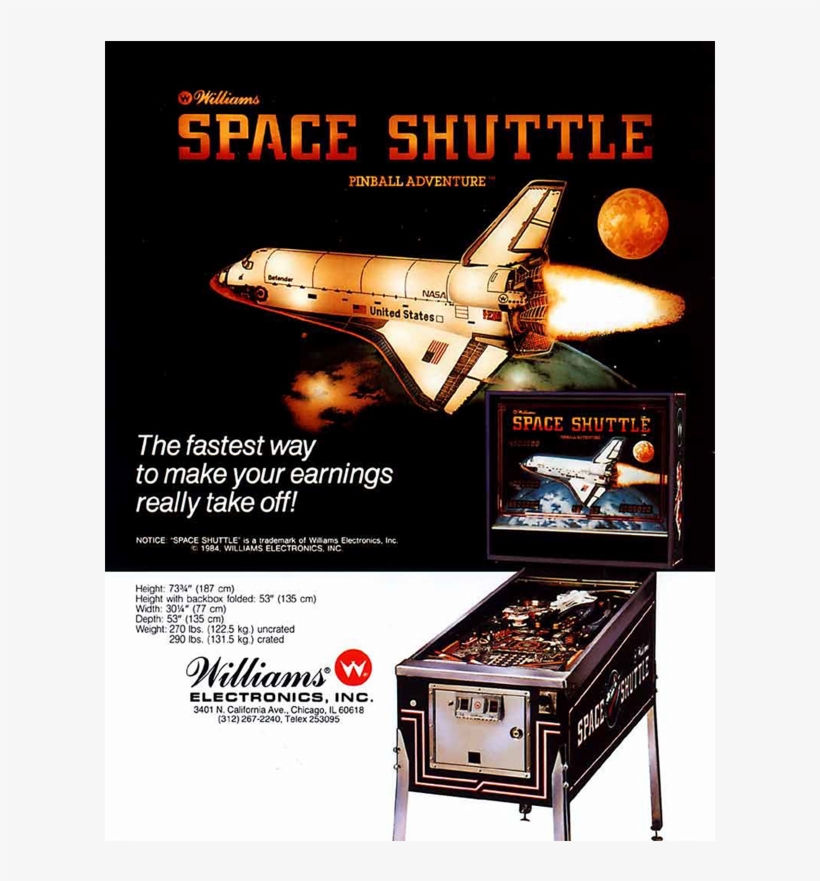 Download Space Shuttle Pinball | Transparent PNG Download | SeekPNG