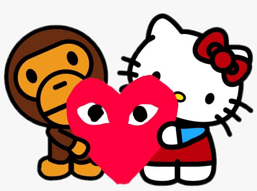Report Abuse - Hello Kitty Bape PNG Image | Transparent PNG Free ...