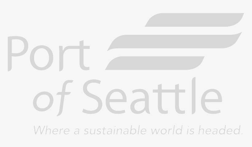 Port Of Seattle Logo Grey By Graham Hnedak Brand G - Port Of Seattle ...