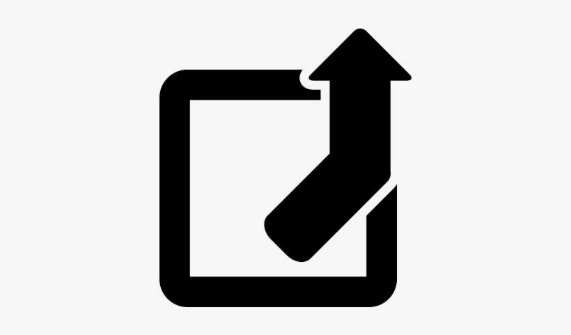 Download Square Outline With Up Arrow Vector - Icon | Transparent PNG ...