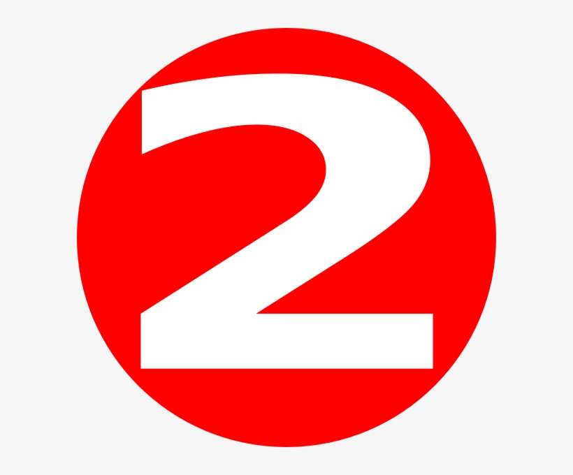 Download Number 2 Red Circle | Transparent PNG Download | SeekPNG