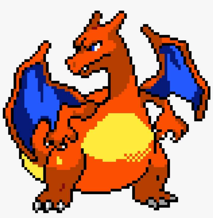 Download Charizard - Charizard Pixel Art Maker | Transparent PNG ...