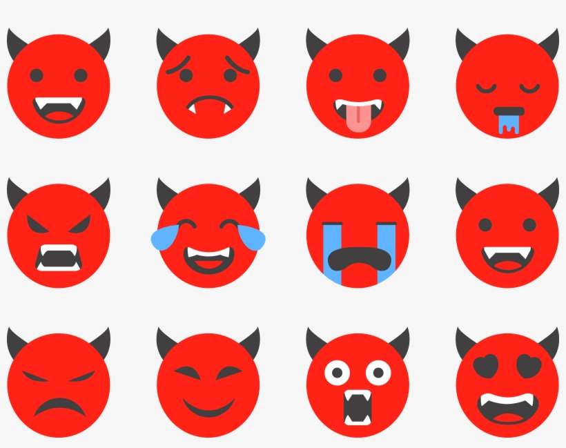 Demon Clipart Devil Emoji - Devil PNG Image | Transparent PNG Free ...