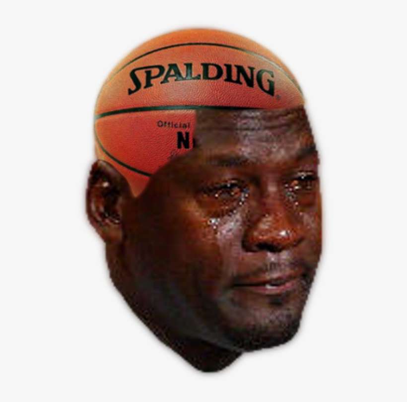 Michael Jordan Crying Baseball PNG Image | Transparent PNG Free ...