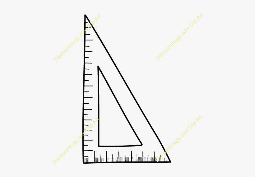 Triangle Protractor Clipart
