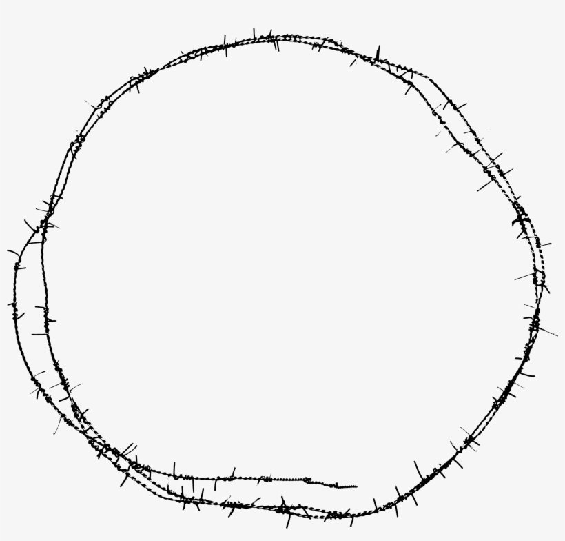 7 Circle Barbed Wire Frame Png Transparent Onlygfxcom - Barbed Wire In ...