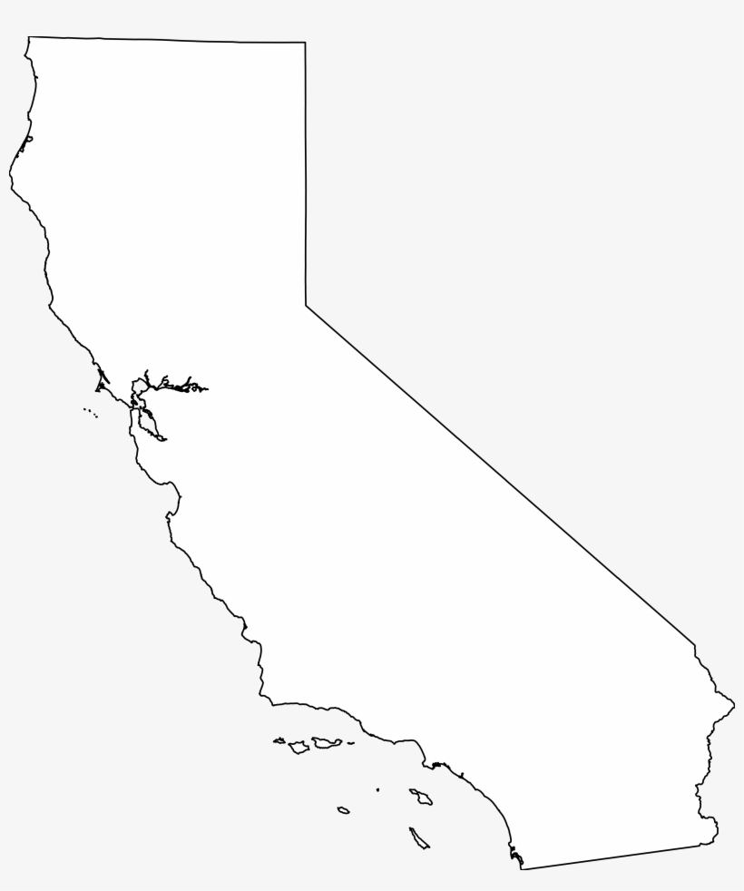 Download California Map Outline Png - California Outline Transparent ...