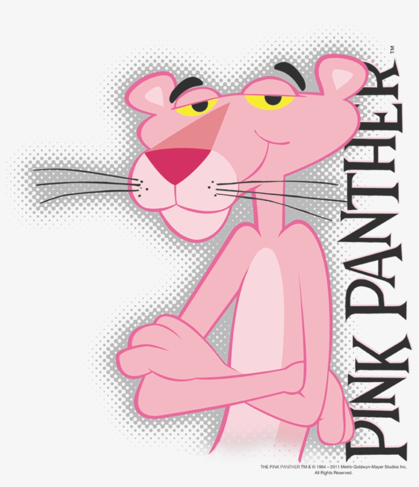 Pink Panther Cool Cat Juniors Shirt Sons Of Gotham - Pink Panther PNG ...