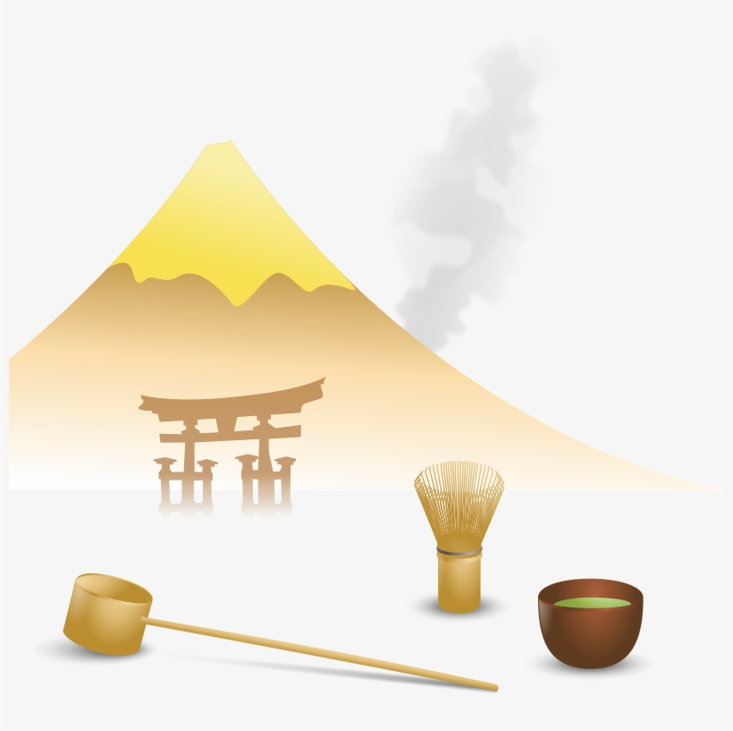 Japanese Tea Scene - Illustration Of Japanese Tea PNG Image ...
