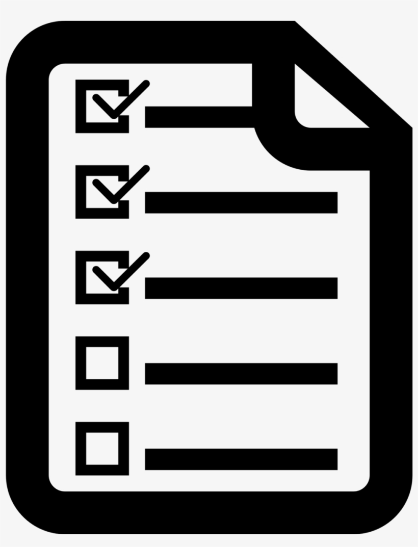 Download Checklist Icon Checklist Icon Png List Icon - Black And White ...