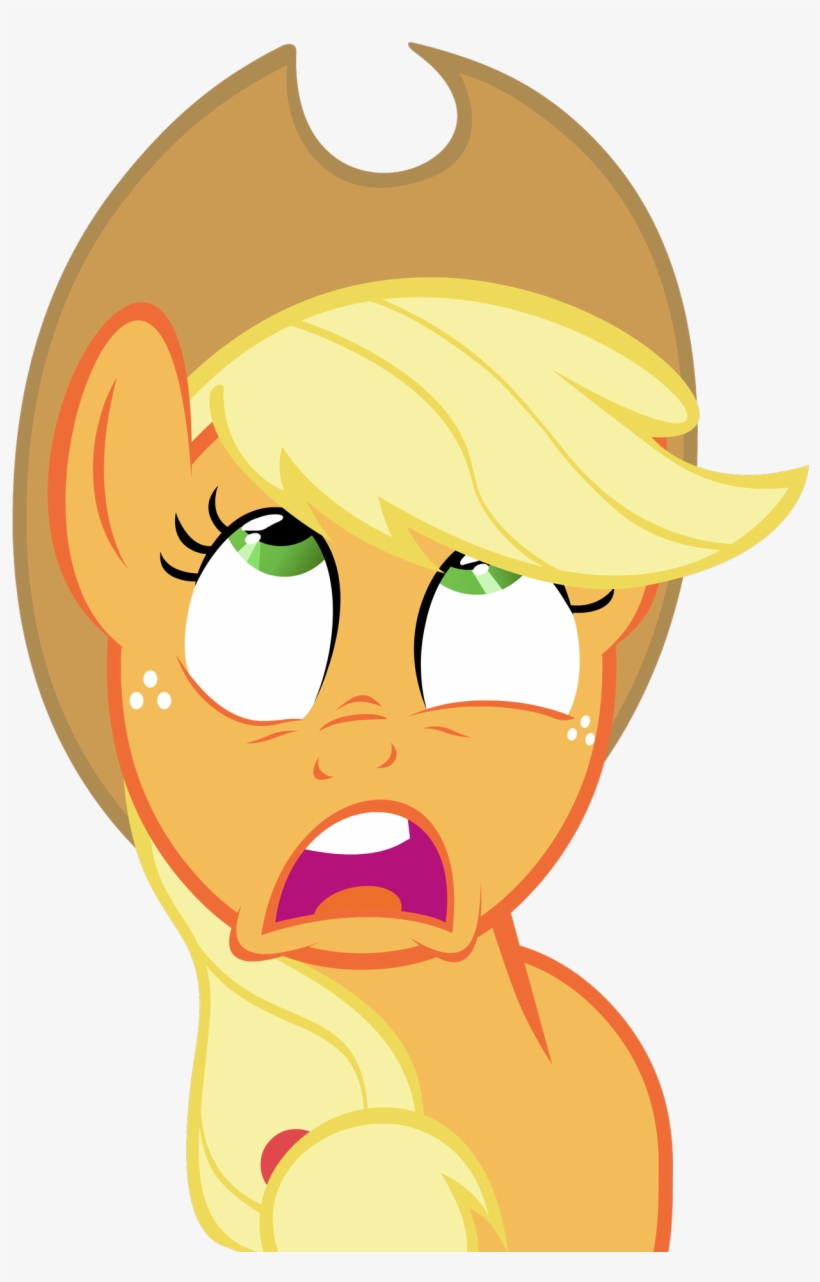 Download Patrick Shocked Transparent - My Little Pony Applejack Face ...