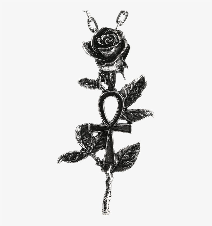 Silver Ankh Rose Pendant - Necklace PNG Image | Transparent PNG Free ...