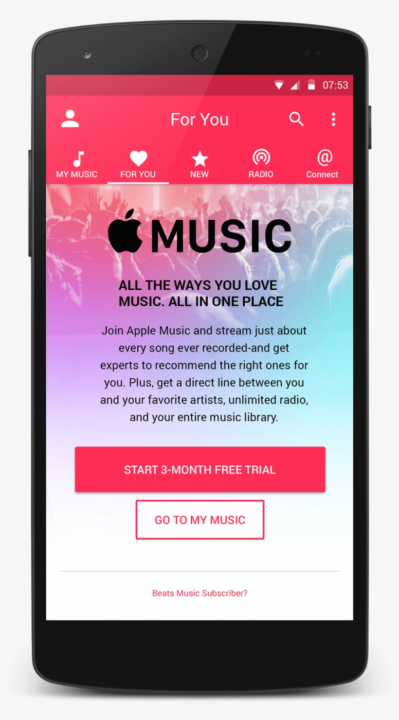 Apple Music For Android - Mobile App PNG Image | Transparent PNG Free ...