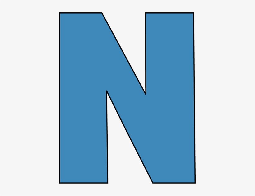Vector Royalty Free Stock Blue And Green Alphabet - Clip Art Letter N ...