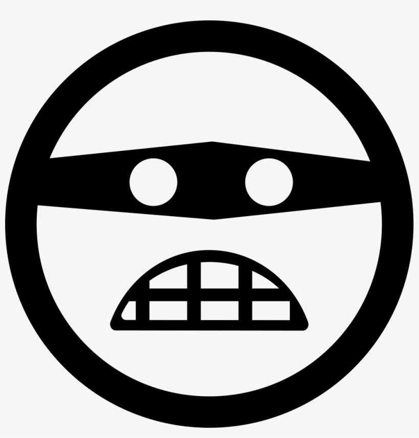 Emoticon Rounded Square Criminal Face With Covered - Criminal Emoticon ...