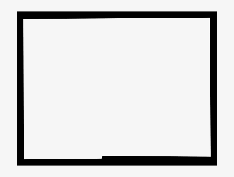 A Plain Frame Map Of Hardee - Rectangle Black And White PNG Image ...