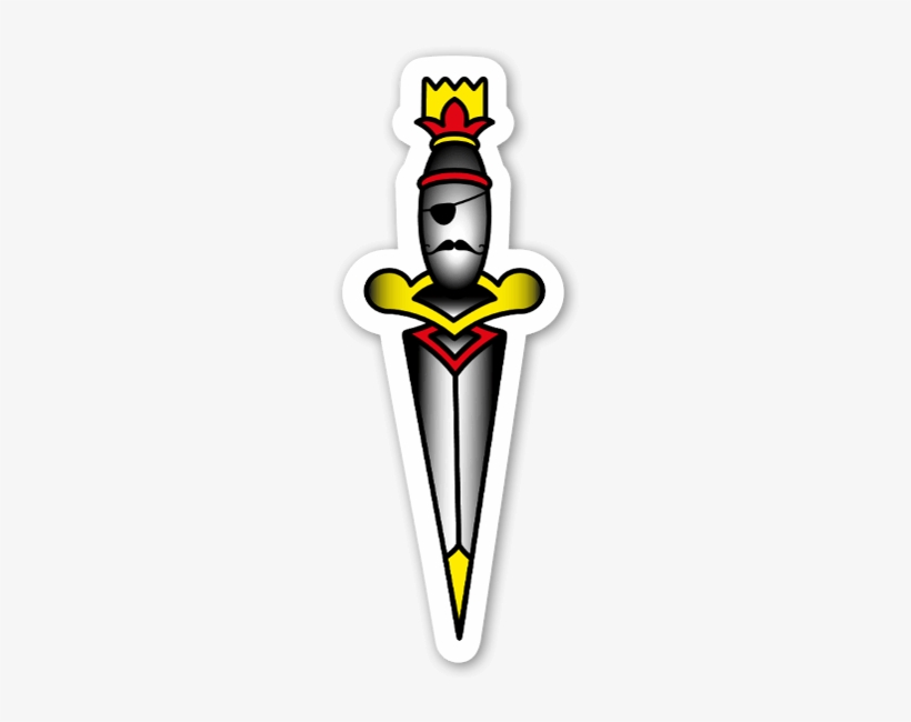 Pirateghost Flash Dagger Sticker - The Flash PNG Image | Transparent ...
