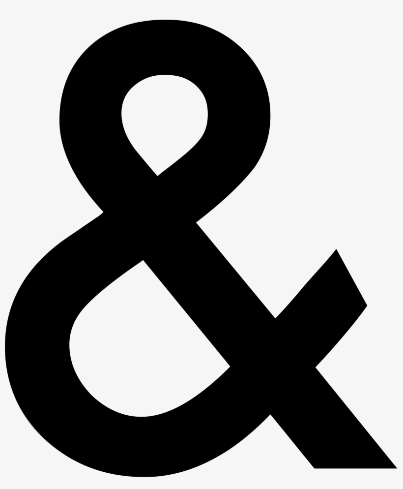 Ampersand Logo Black And Ahite - Ampersand Png PNG Image | Transparent ...