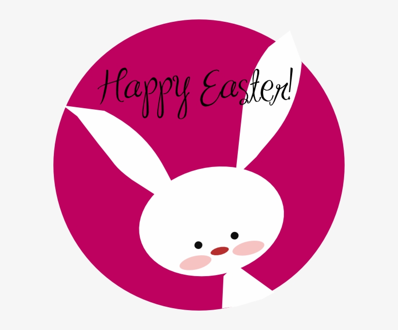 Happy Easter Bunny Clip Art - Cute Happy Easter Clip Art PNG Image ...