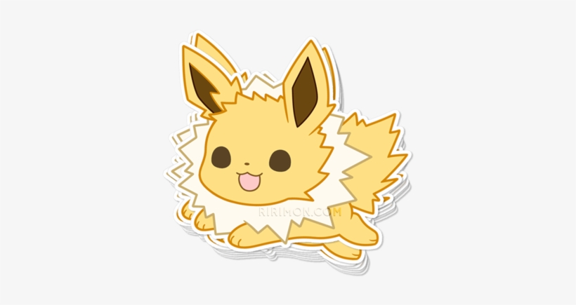 Jolteon Sticker - Cartoon PNG Image | Transparent PNG Free Download on ...