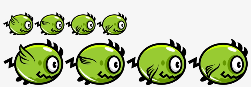 Standard And Hi-res Spritesheets For The Flappy Monster - Monster ...