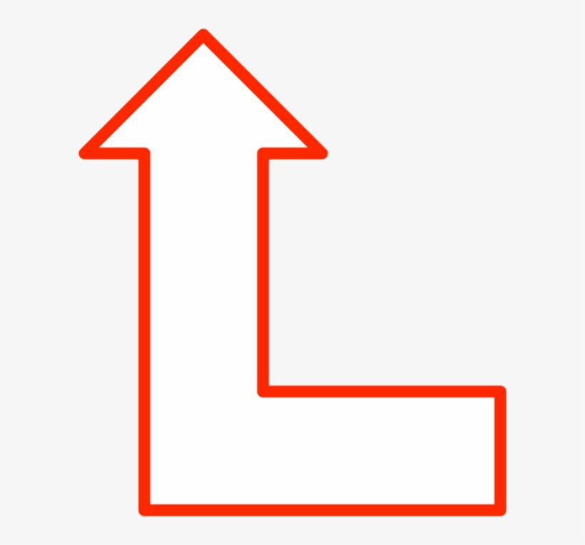 L Shape Arrow Pointing Up - L Shaped Arrow Png PNG Image | Transparent ...