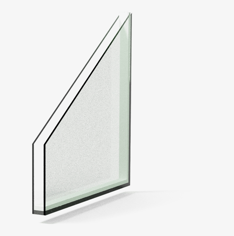 Dual-pane Loe Glass Option For Replacement Pvc Windows - Triangle PNG ...