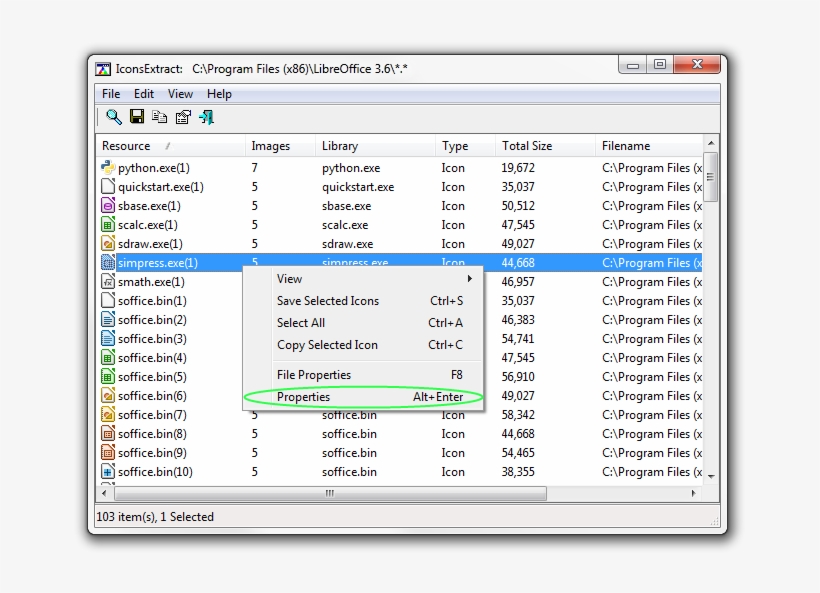 Saving Individual Icons As Pictures In Iconsextract - Heidisql Import ...