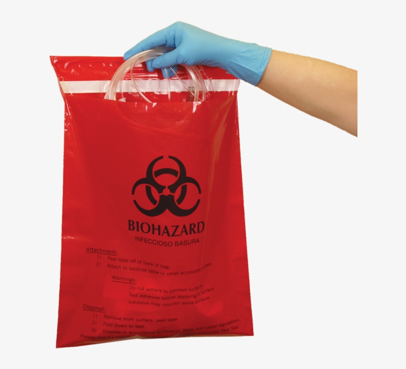 Biohazard Transparent Red - Health Care Logistics 9938 Stick-on ...