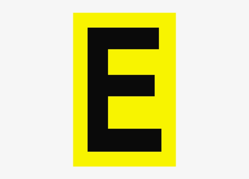 Letter E Yellow Sign - Letter E Yellow PNG Image | Transparent PNG Free ...