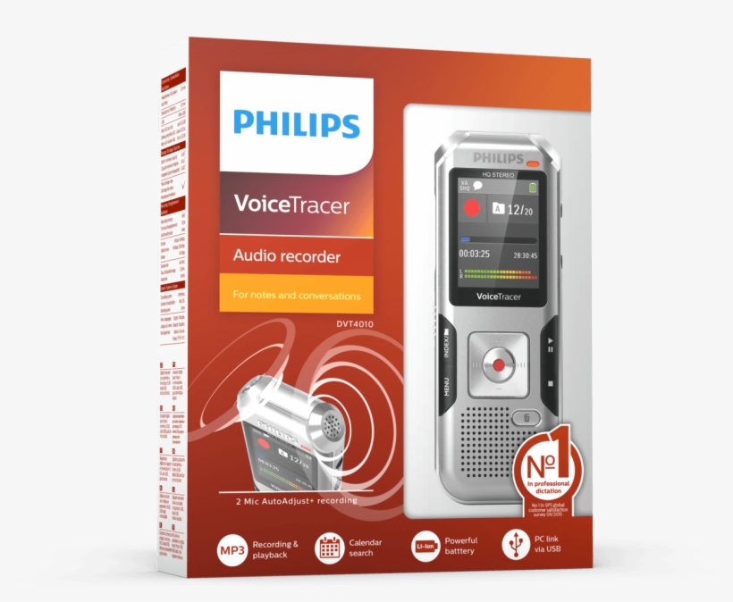 Voicetracer Audio Recorder - Philips Dvt2050 Digital Voice Tracer PNG Image | Transparent PNG ...