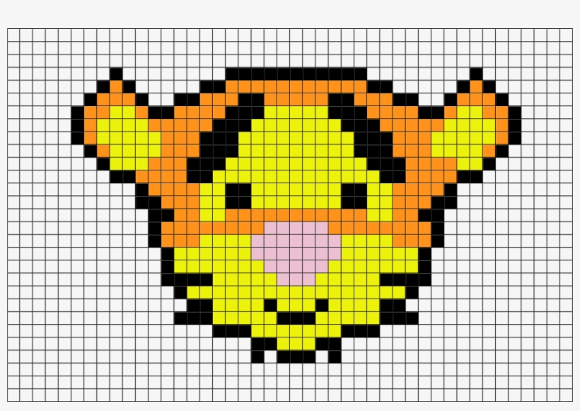 Winnie The Pooh Tigger Pixel Art From Brikbook - Winnie The Pooh Tigger ...